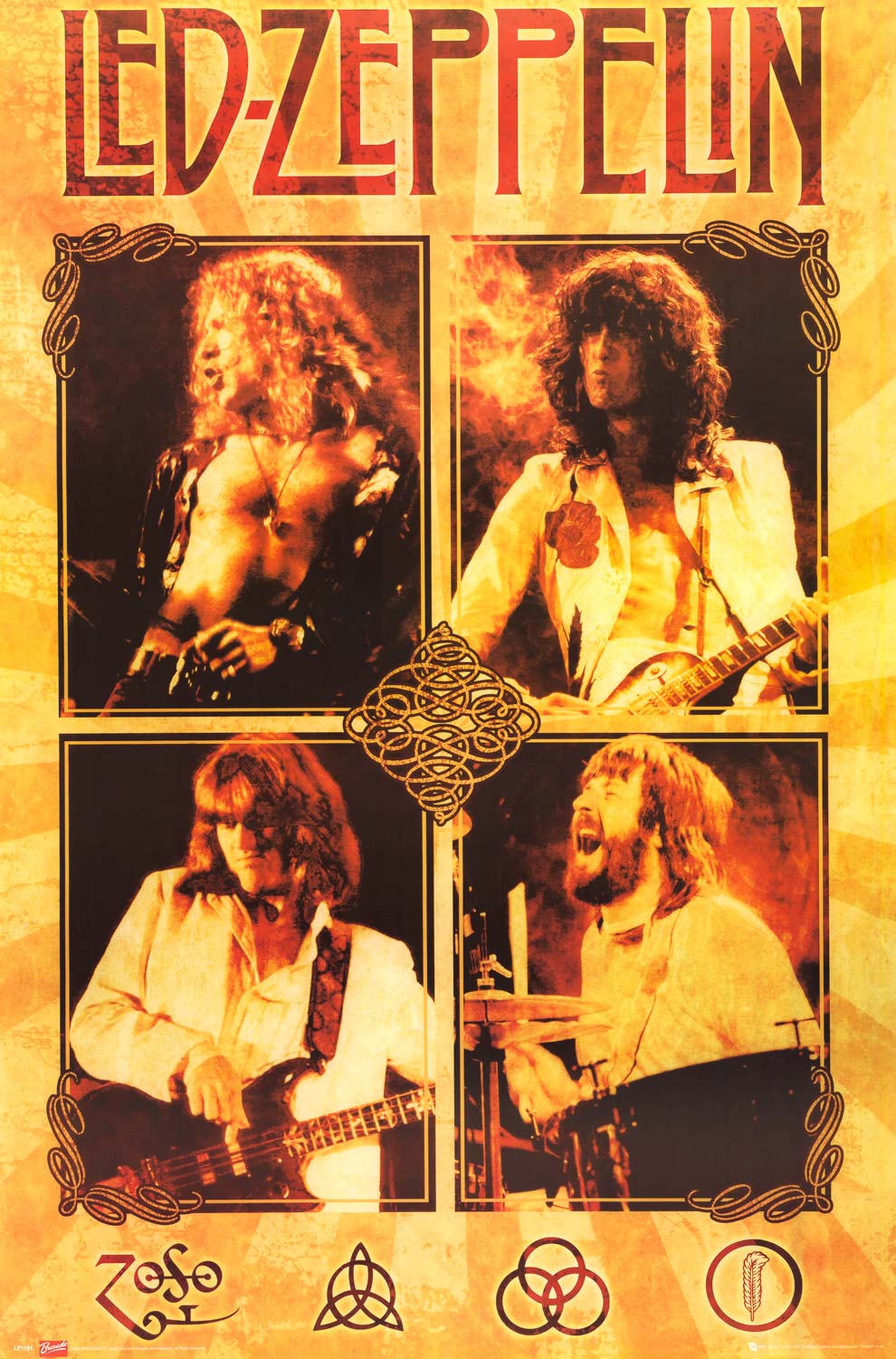 Poster Angelo Led Zeppelin Hits 96 Events Zoso The Ultimate Led